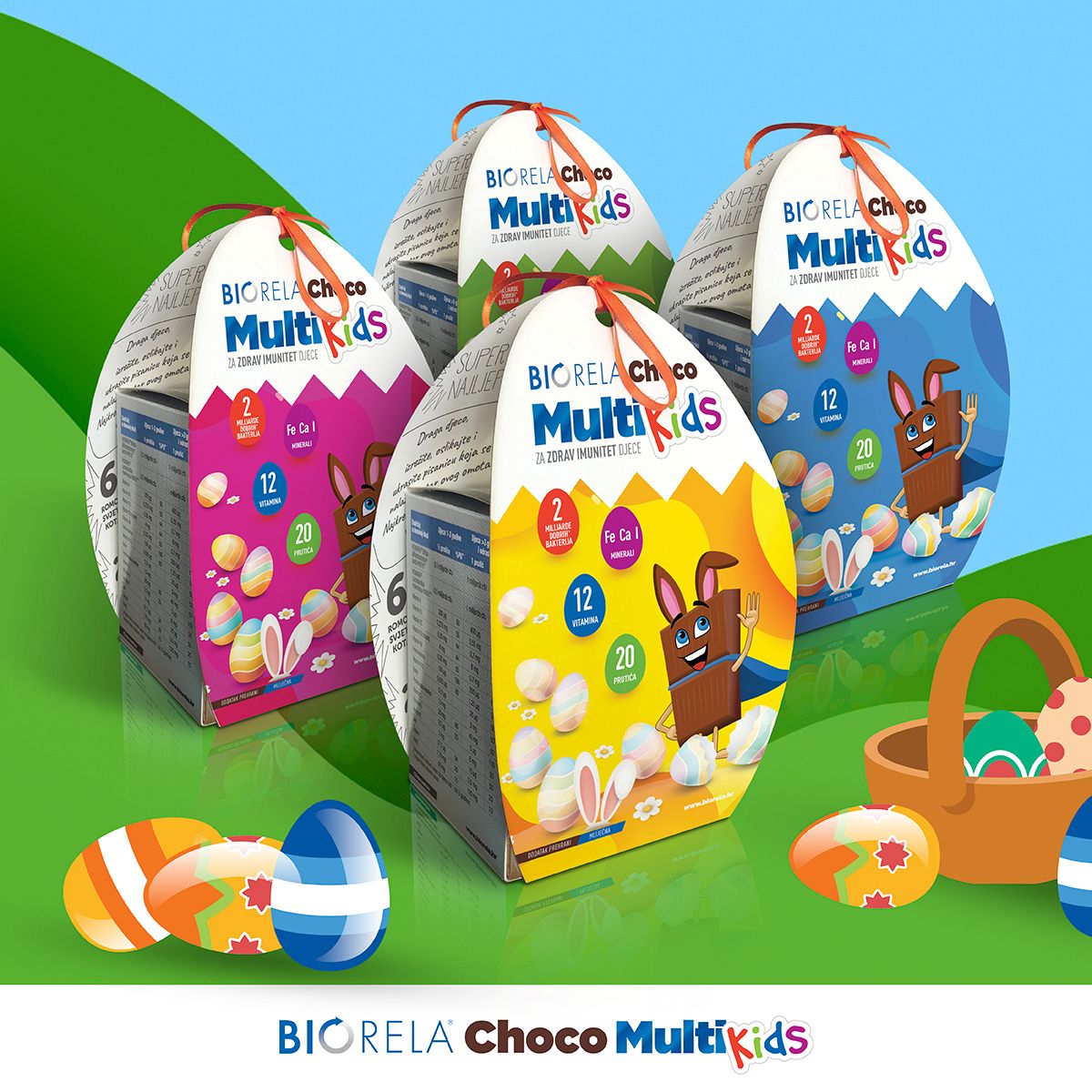 Biorela Choco Multi Kids uskršnje pakiranje — Biorela