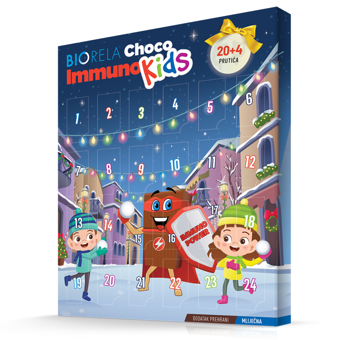 Biorela Choco Immuno Kids adventsko pakiranje — Biorela
