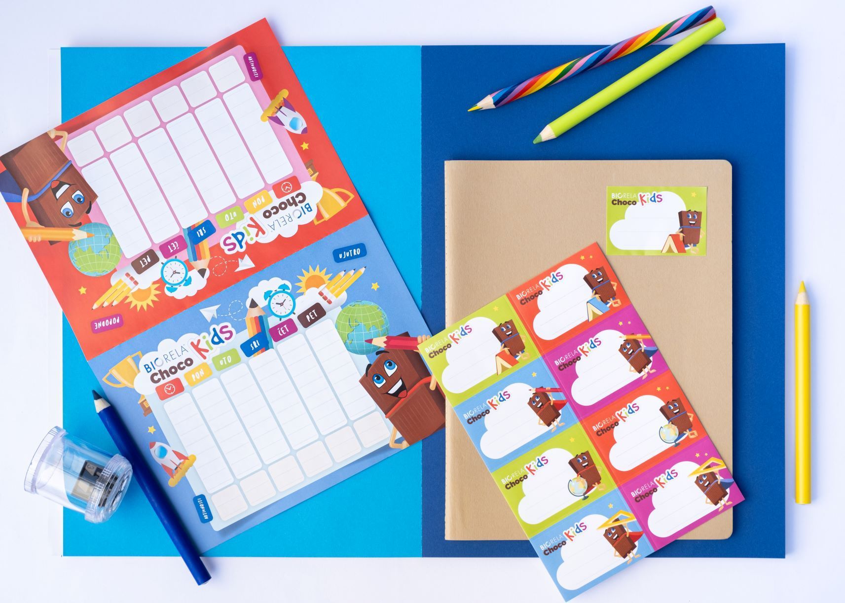 Veseli dar za školarce – naljepnice i raspored sati! — Biorela